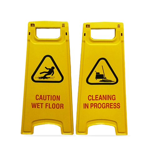 Yellow Floor Sign - Ideal White Horse